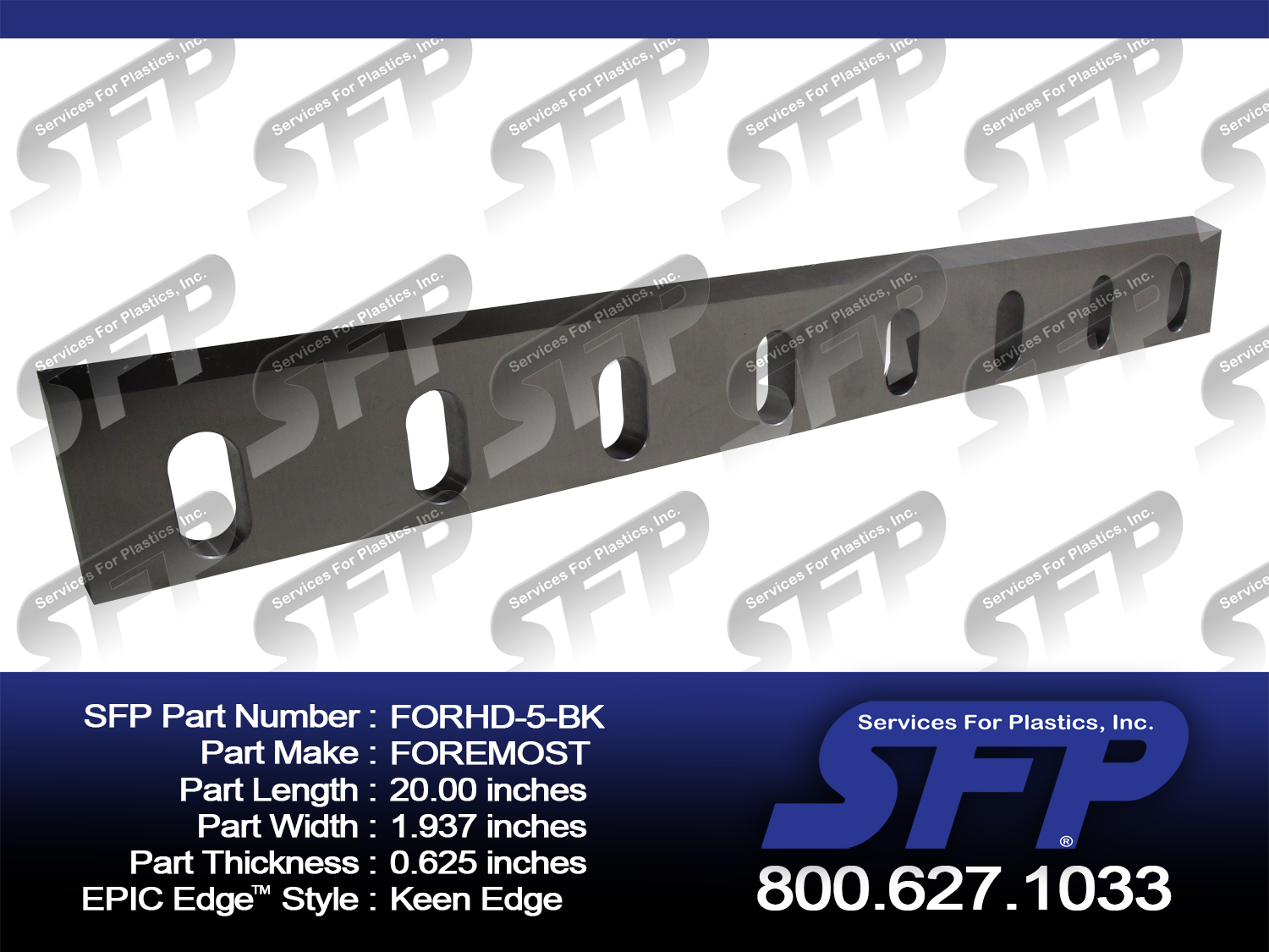 Foremost Grinder Knives FORHD5 | Services For Plastics, Inc.